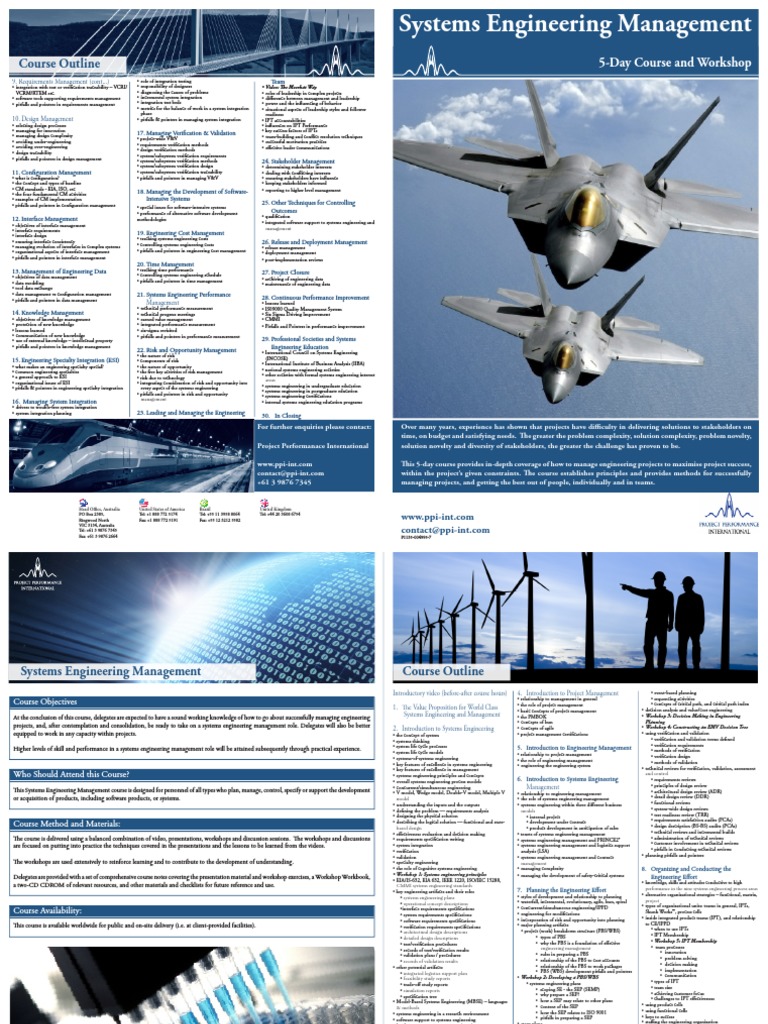 Systems Engineering Management Course | PDF | Systems Theory | Systems ...