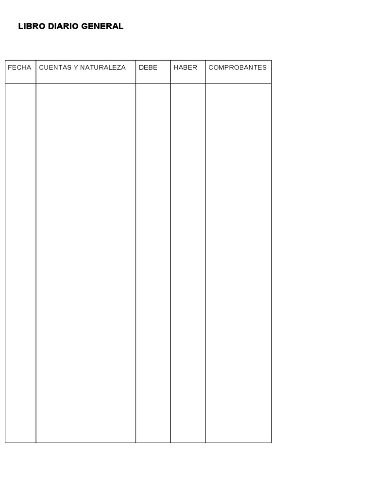 Libro Diario General | PDF