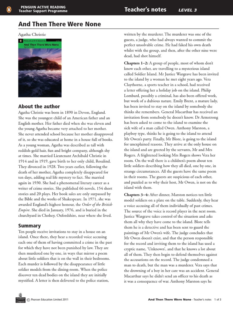 TN-And Then There Were None | PDF