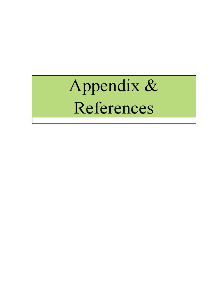 Appendix and Ref | PDF | Religious Behaviour And Experience