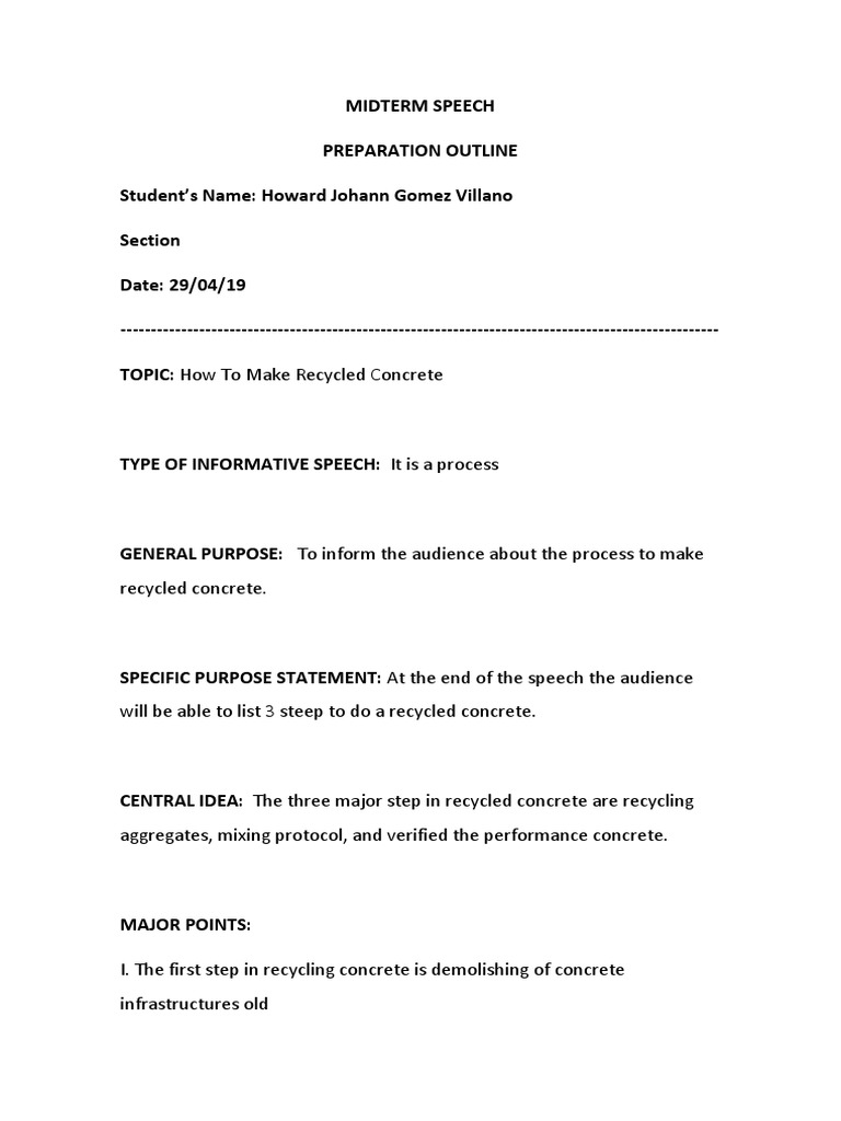 Midterm Outline | PDF | Recycling | Construction Aggregate