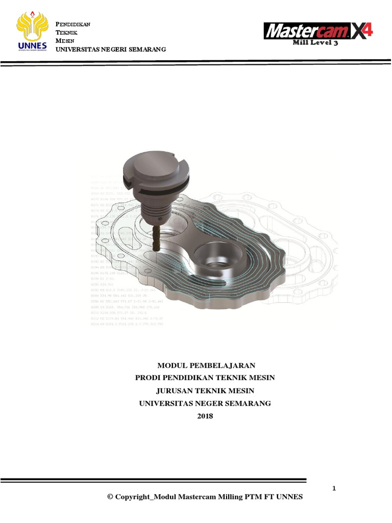Modul Mastercam Milling-1 PDF | PDF