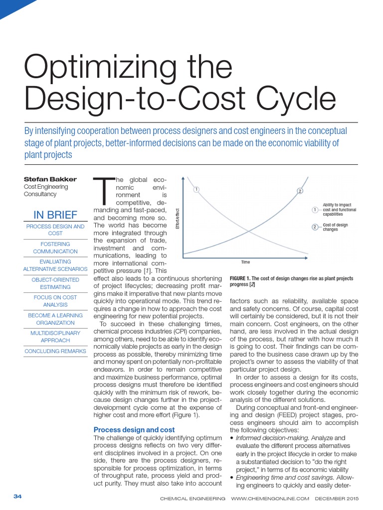 Optimizing The Design To Cost Cycle | PDF | Engineering | Object ...