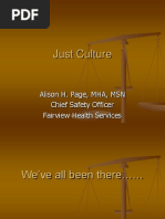 Just Culture Algorithm in Healthcare | PDF | Risk | Patient Safety