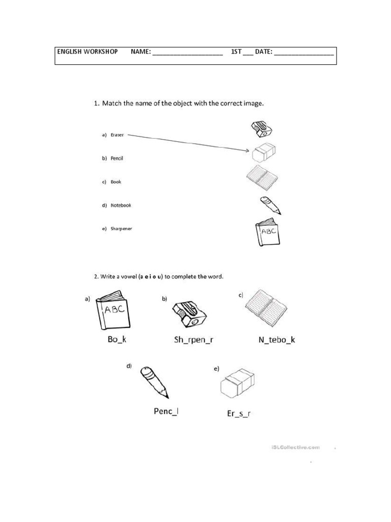 Worksheet 1st Grade | PDF