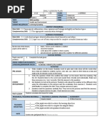 Lesson Plan English Form 1 | PDF | Lesson Plan | Question