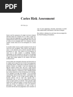 Caries - Risk - Assessment - Form ADA | PDF