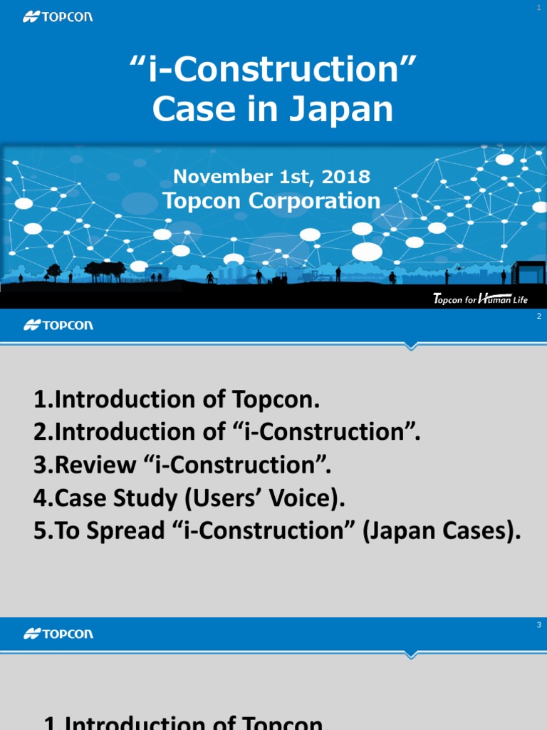 I Construction IN JAPAN - TOPCON PDF | PDF | Automation | Computer ...