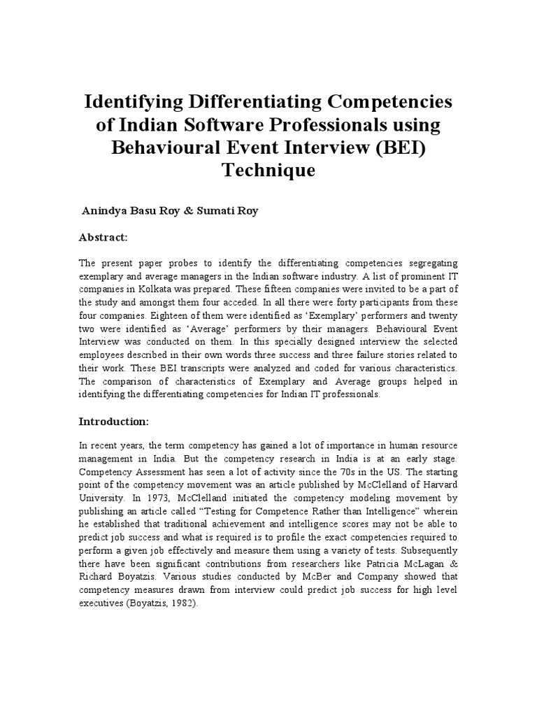 Identifying Differentiating Competencies | PDF | Competence (Human ...