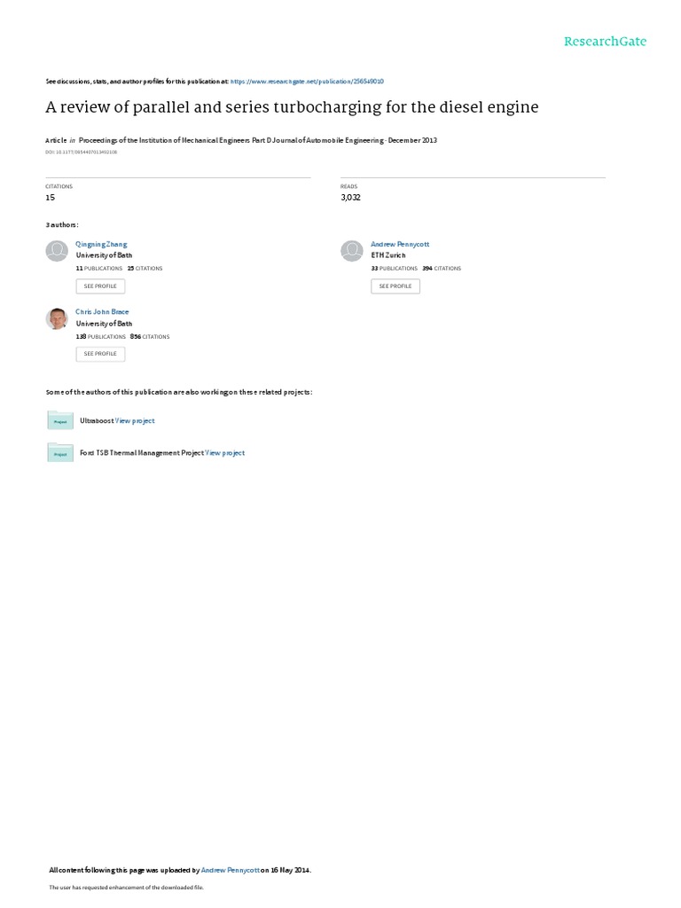 Multi Turbo Review | PDF | Turbocharger | Diesel Engine