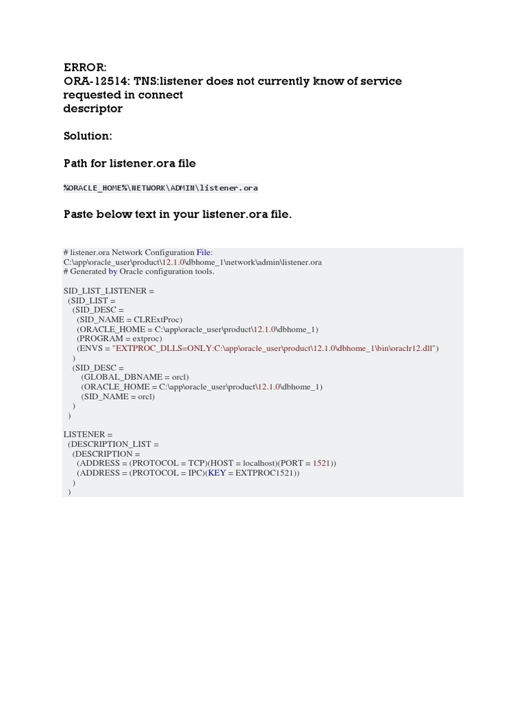 oracle error solutions.docx