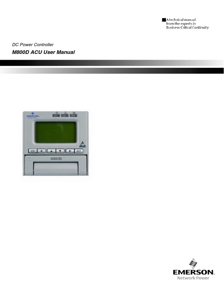 M800D ACU User Manual | PDF | Programmable Logic Controller | Menu ...