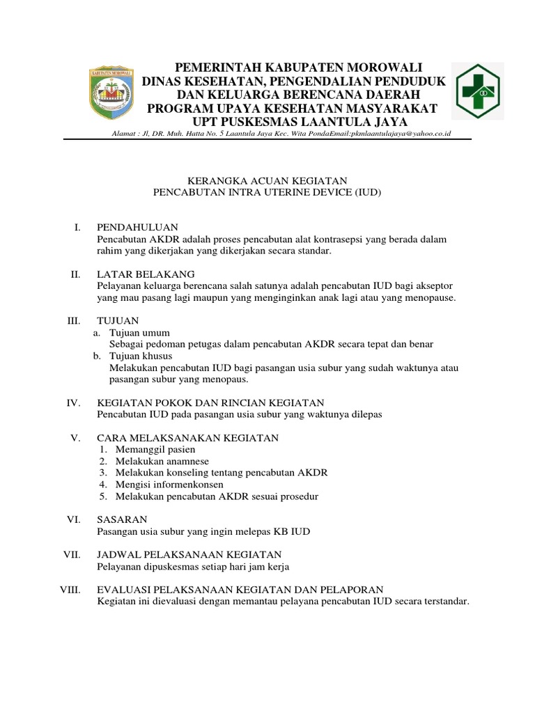 Kak Pencabutan IUD | PDF | Sains & Matematika