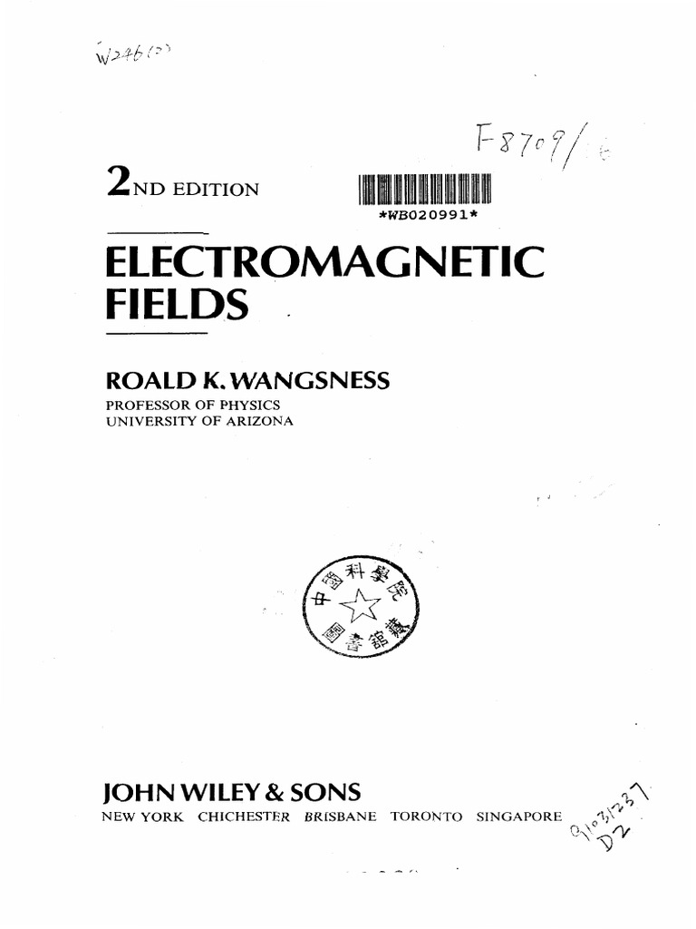 Roald K. Wangsness - Electromagnetic Fields PDF | PDF | Business Law ...