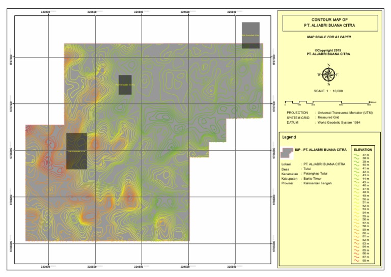 Contour Map | PDF | Map | Geographical Technology