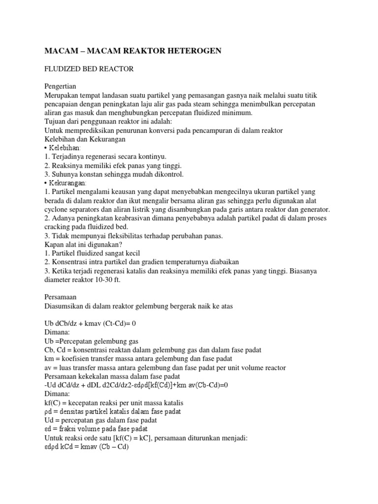 MACAM Macam Reaktor | PDF