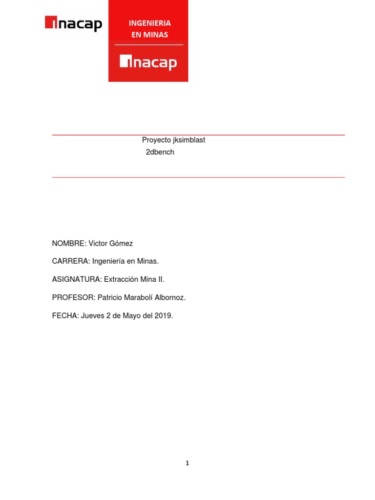 Informe Jksimblast | PDF | Minería | Software