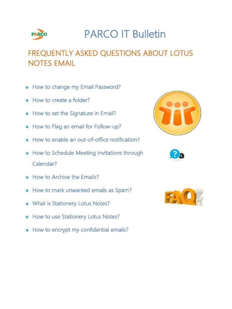 FAQ About Lotus Notes Features | PDF | Ibm Notes | Email Spam