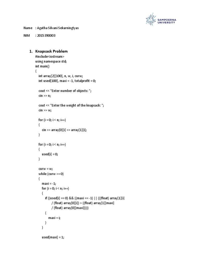 HW Daa 3 | PDF | Computational Problems | Combinatorics