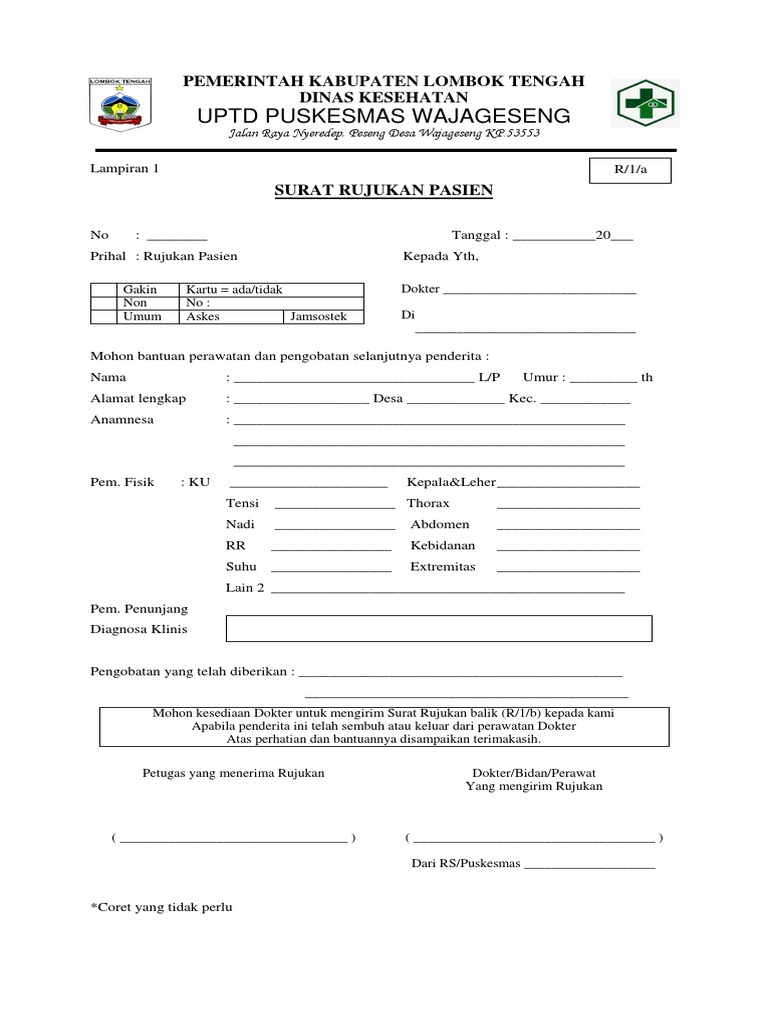 Blangko Rujukan | PDF
