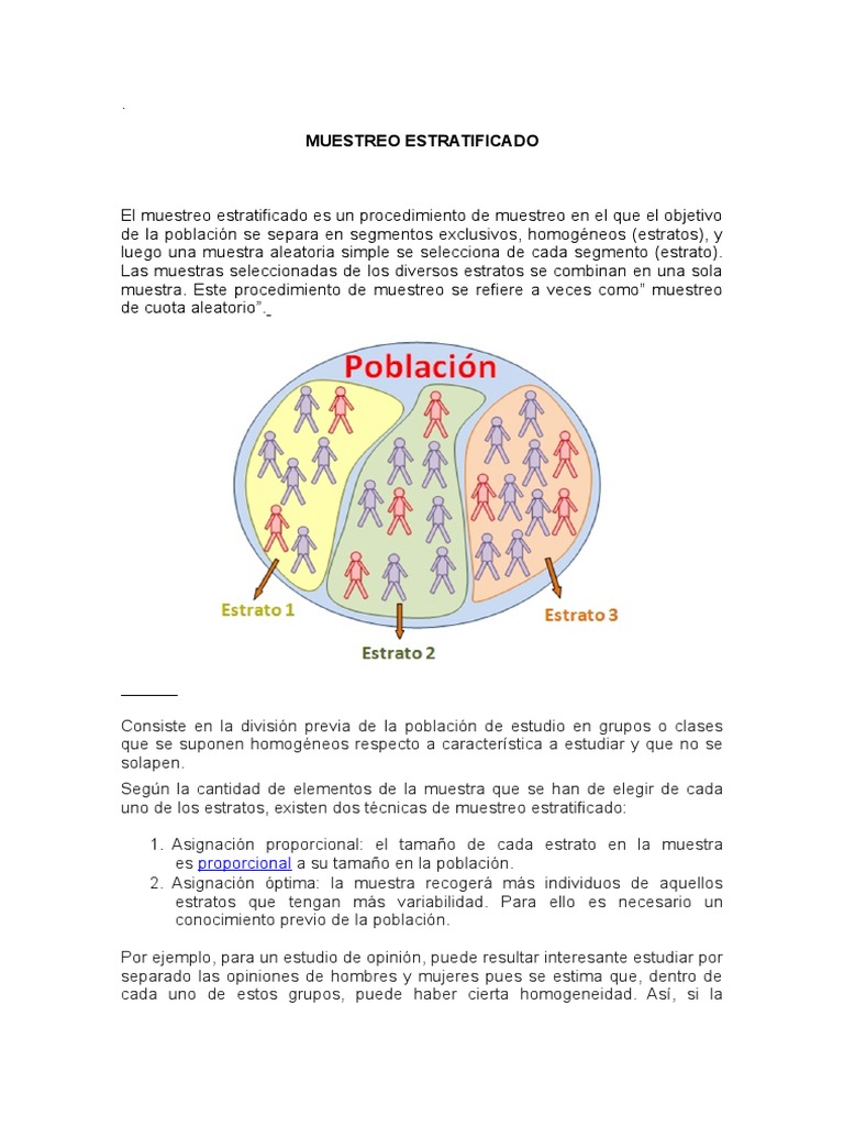 Muestreo Estratificado: proporcional | Muestreo (Estadísticas ...