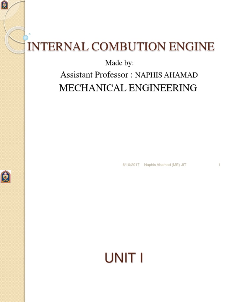 Internal Combustion Engine Overview | PDF | Internal Combustion Engine ...