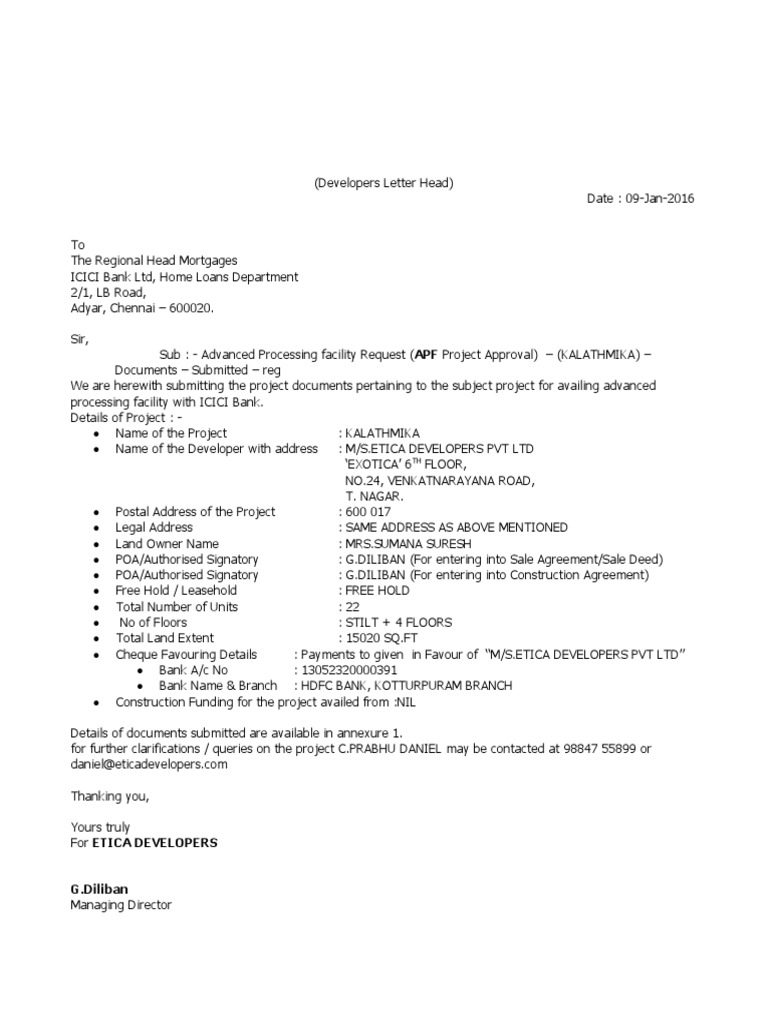 Icici - Apf Letters | PDF | Business Law | Private Law