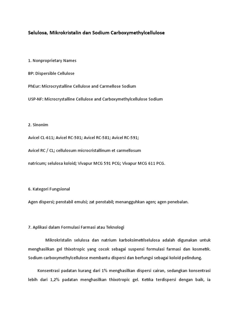 Bahan Penyusun Gel | PDF