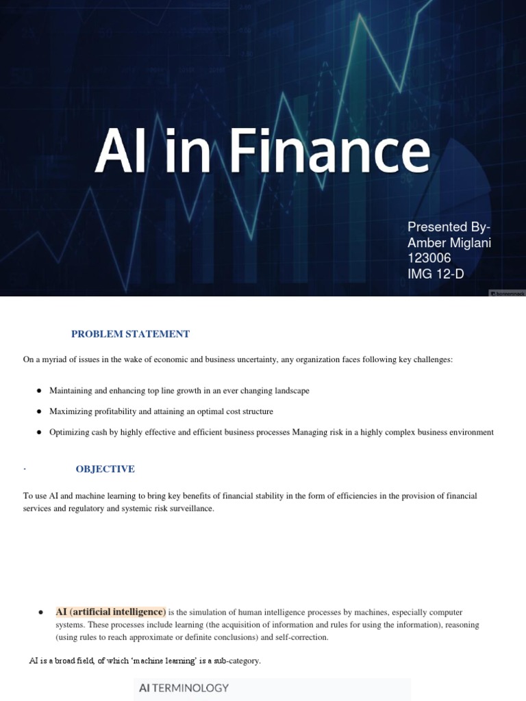 Ai in Finance | PDF | Machine Learning | Deep Learning