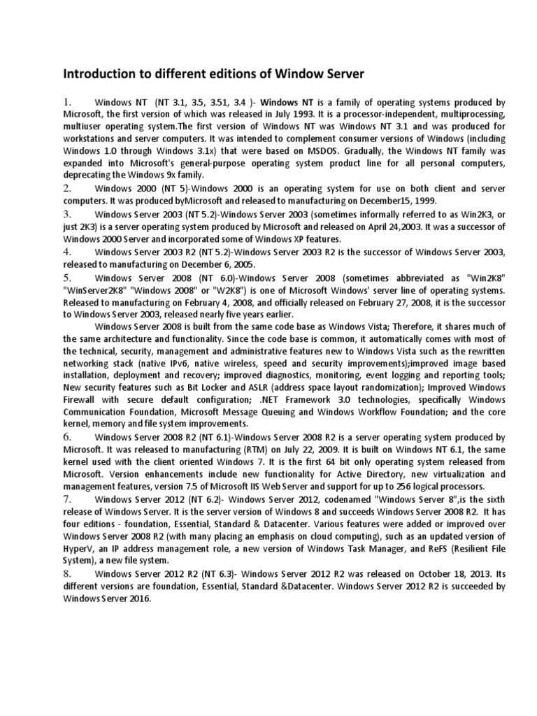 Windows Server Introduction | PDF | Domain Name System | Internet ...