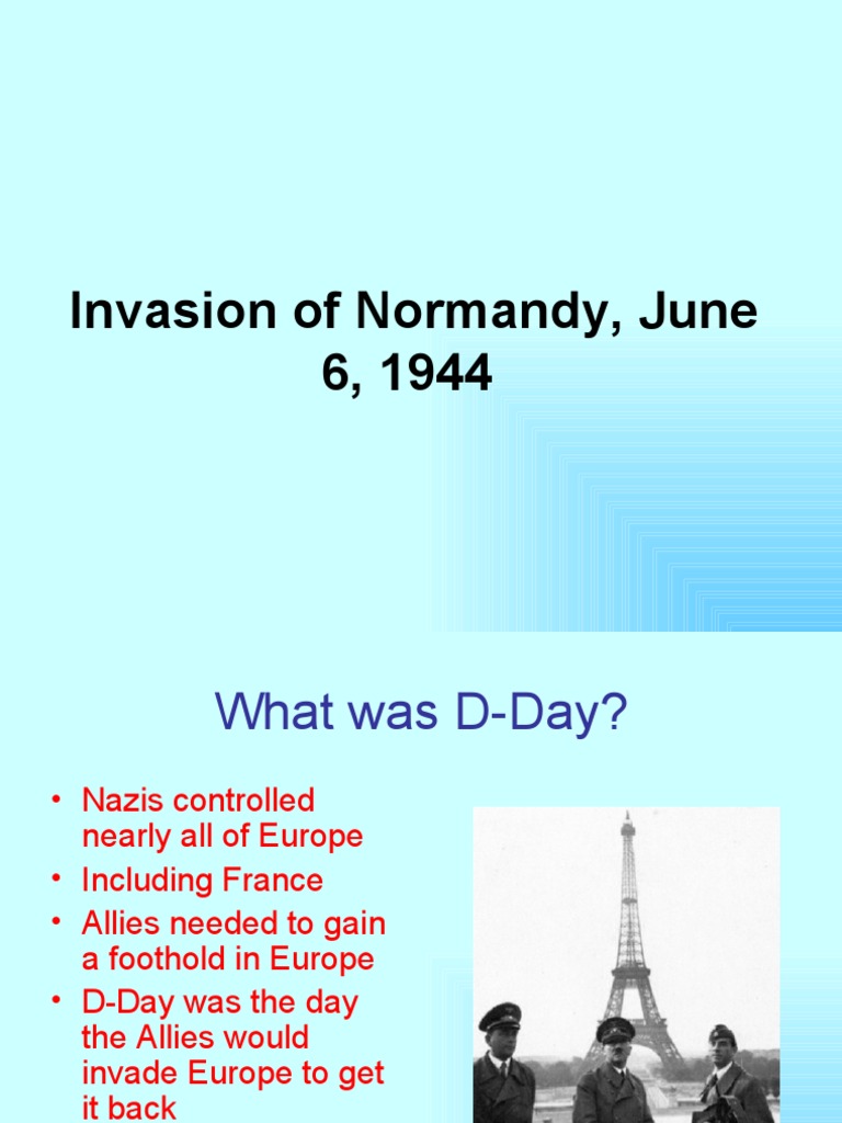 D-Day: Normandy Invasion Overview | PDF | History