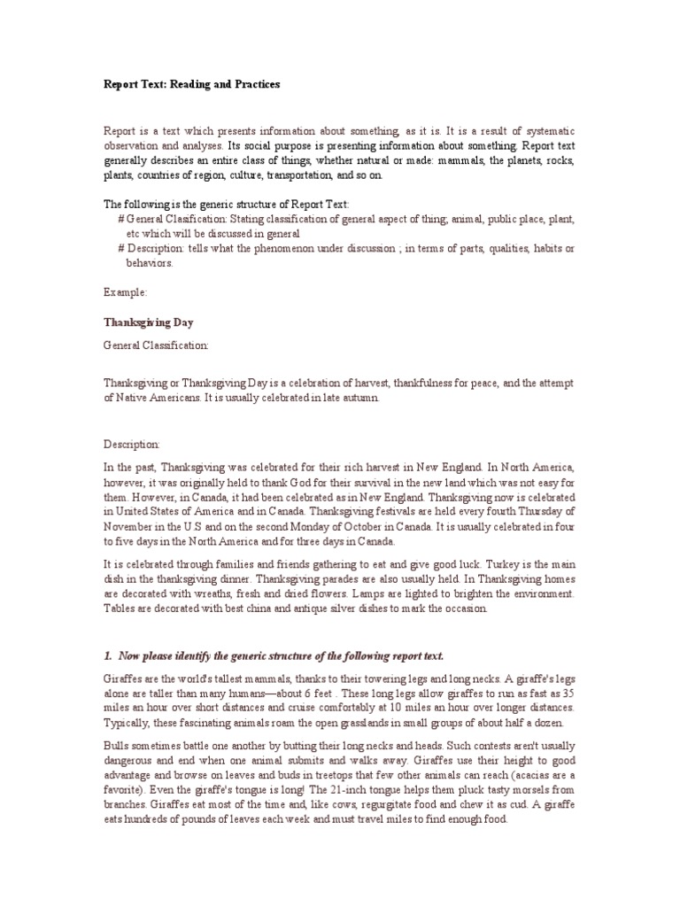 Report Text Exercise | PDF | Dolphin | Elephant