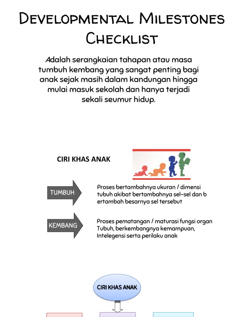 Cek Milestone Perkembangan Anak | PDF