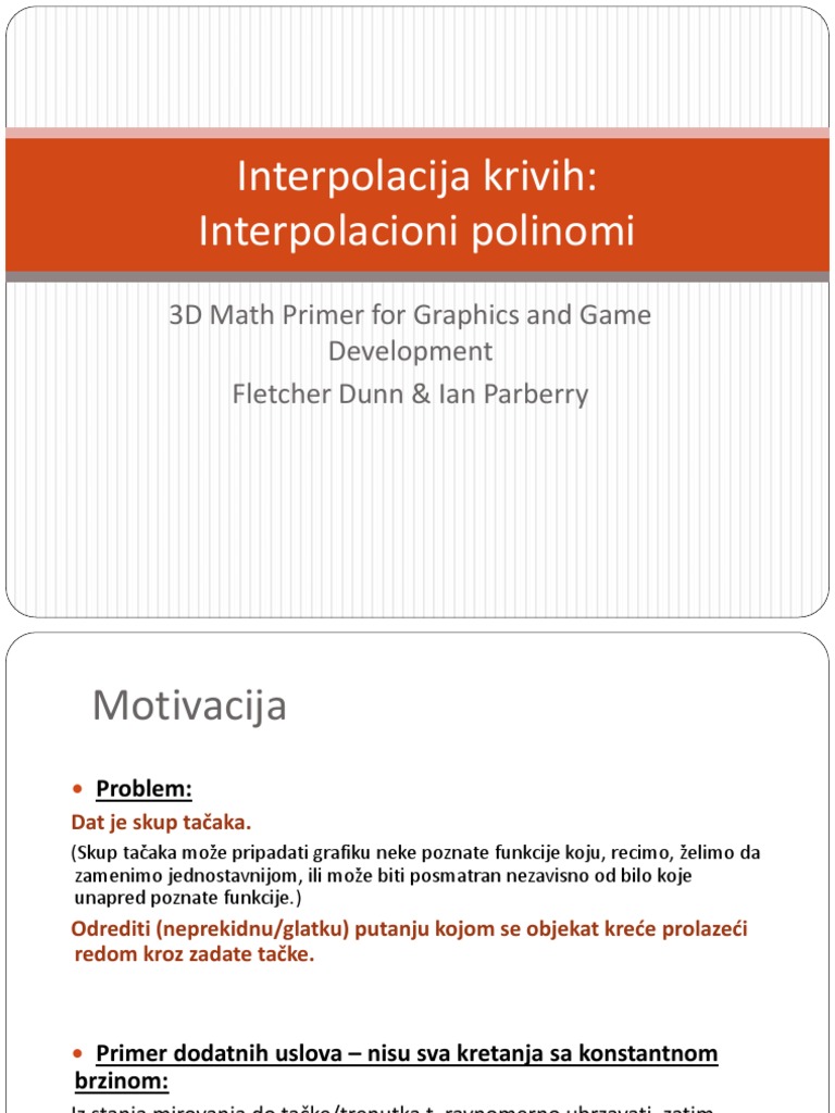 Interpolacija 1 | PDF