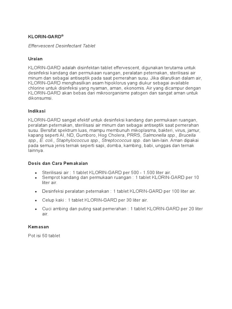 KLORIN | PDF | Kesehatan Holistik