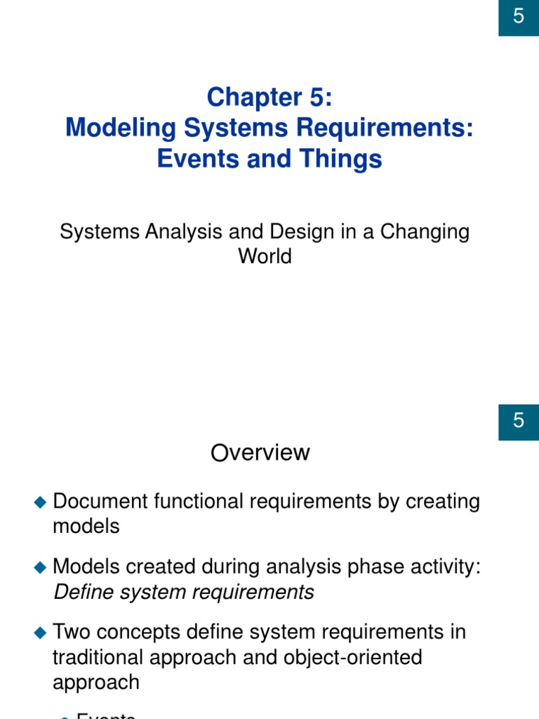 Modeling Systems Requirements: Events and Things: Systems Analysis and ...