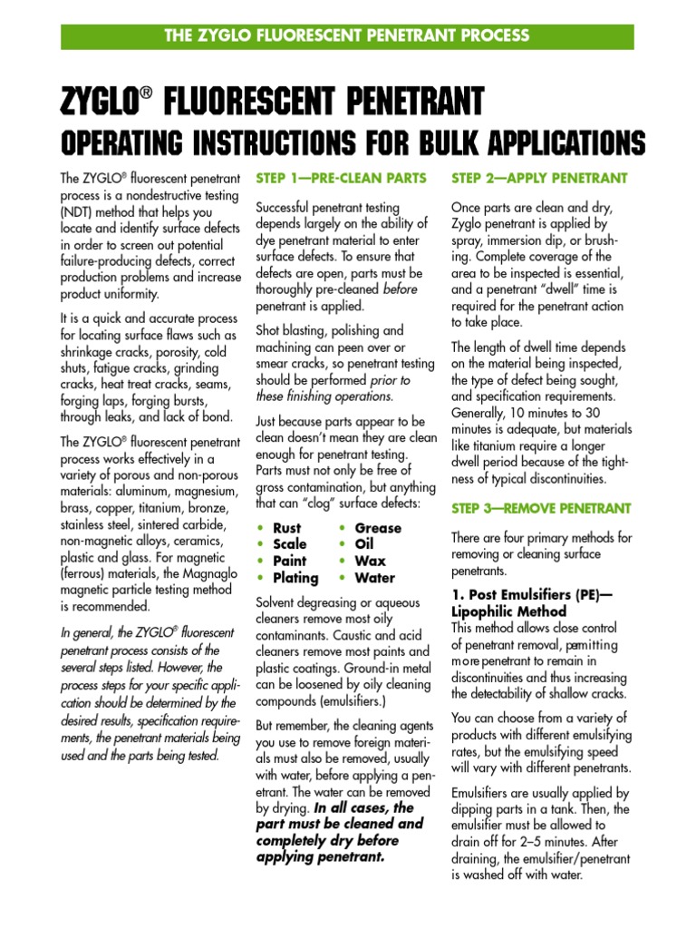 Zyglo Bulk Operating Instructions | PDF | Business Process | Building ...