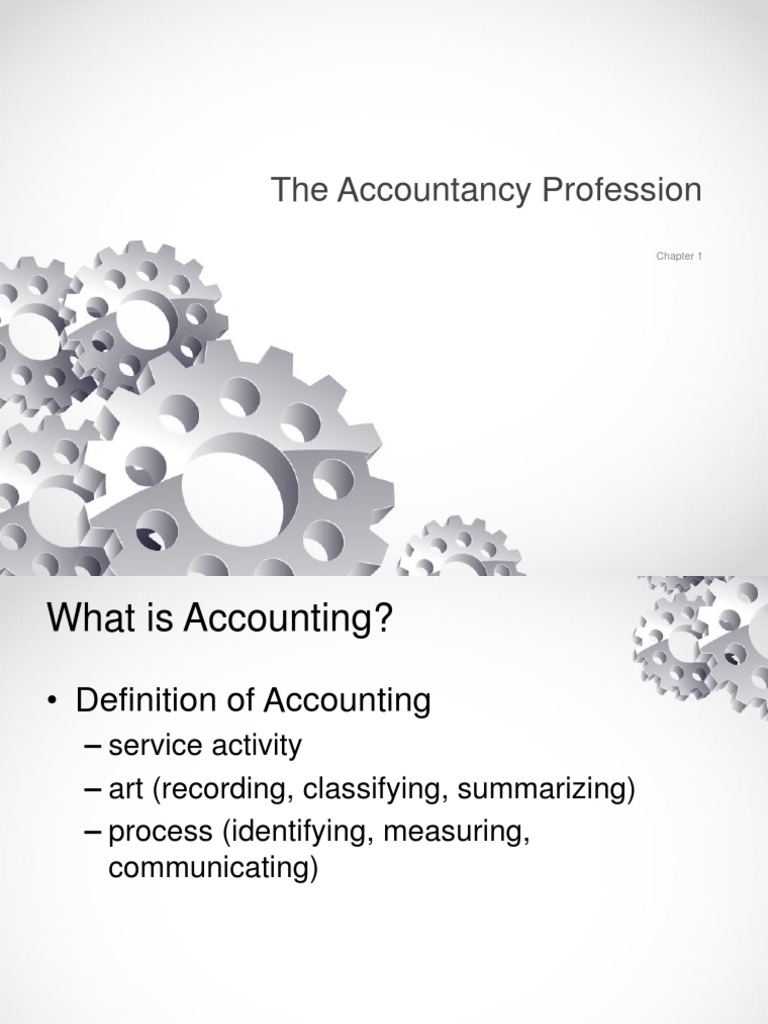 Chapter 1 - The Accountancy Profession | PDF | International Financial ...