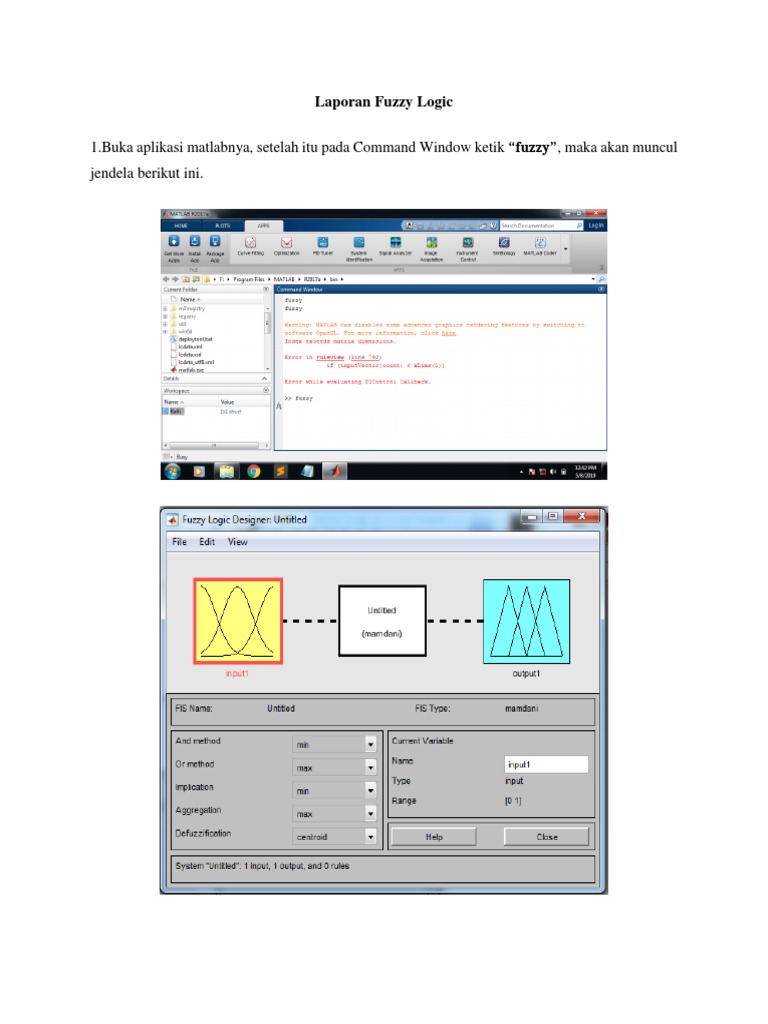 Simulasi Fuzzy Logic di MATLAB | PDF