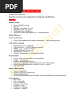 How To Write An Hpi | PDF | Pain | Thorax