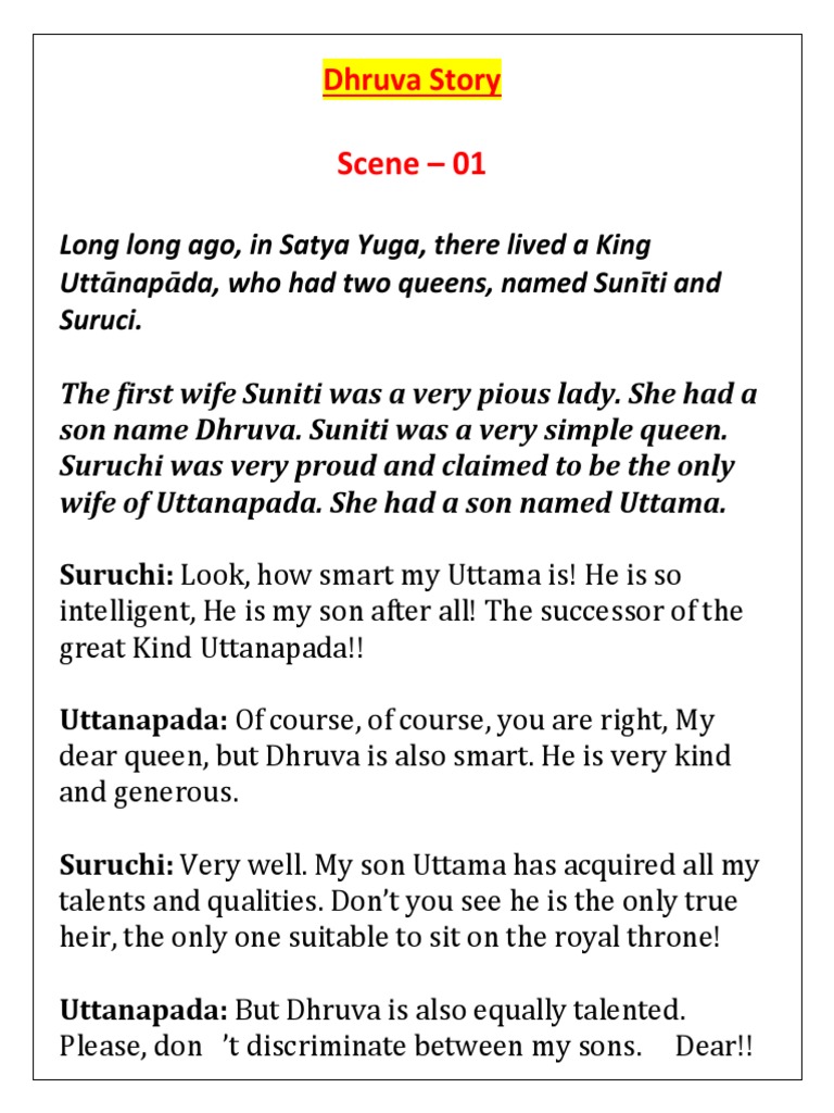 The Story of Dhruva Maharaja | PDF | Religious Behaviour And Experience ...