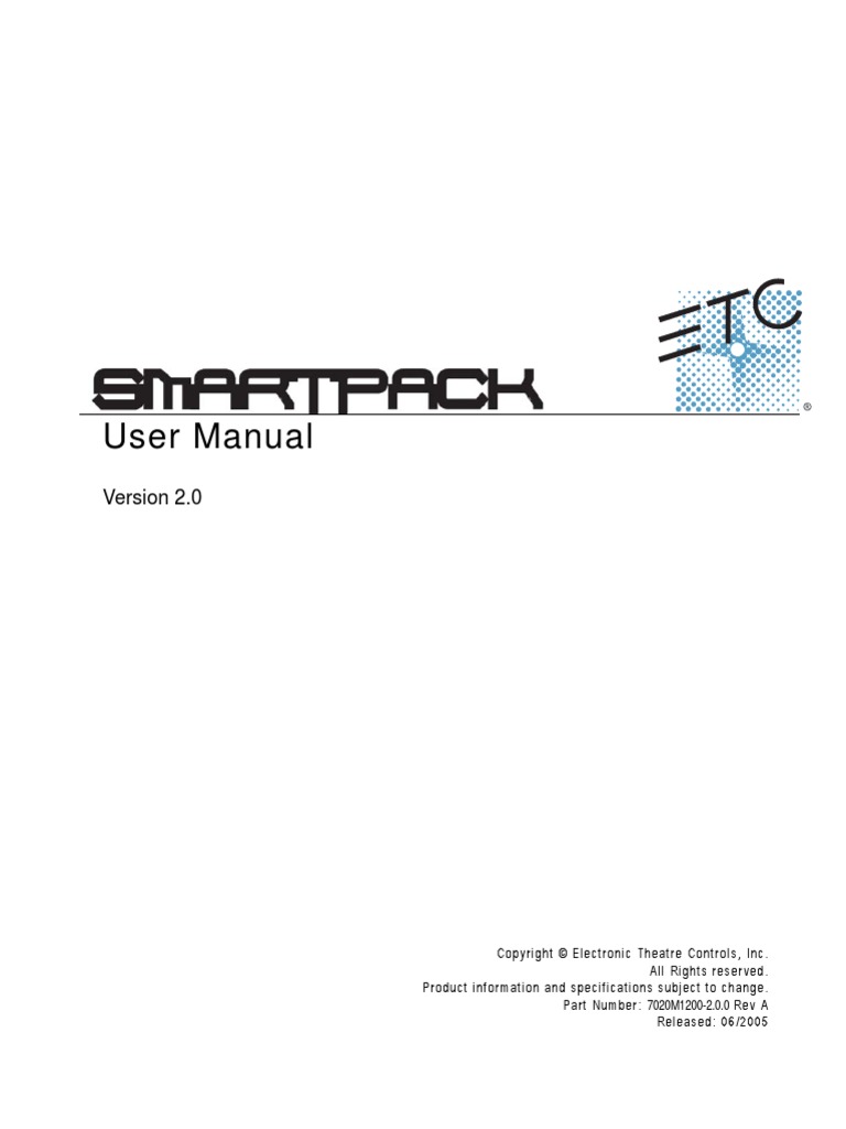 SmartPack v2.0 User Manual PDF | PDF | Manufactured Goods | Electrical Engineering