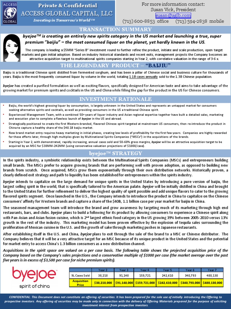 BYEJOE Teaser Final | PDF | Mergers And Acquisitions | Brand