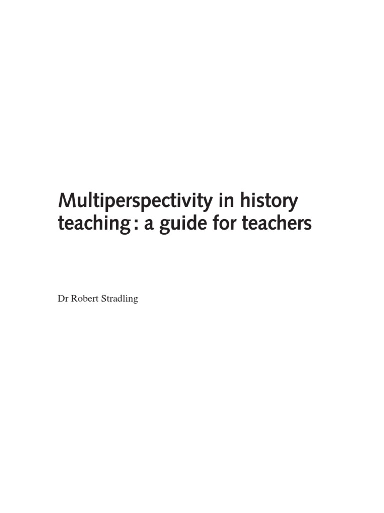 Multiperspectivity in History Teaching: A Guide For Teachers | PDF ...