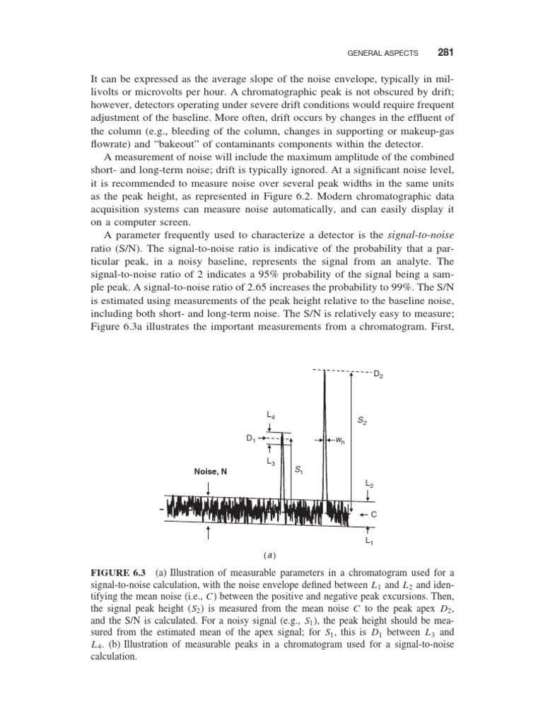 SIGNAL To NOISE RATIO - Modern Practice of Gas Chromatography | PDF ...