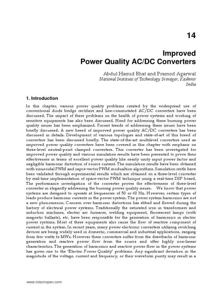 Improve Power Quality | PDF | Rectifier | Ac Power