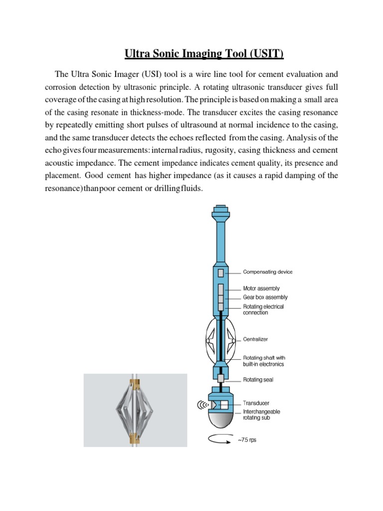 USIT Tool for Cement and Casing Evaluation | PDF