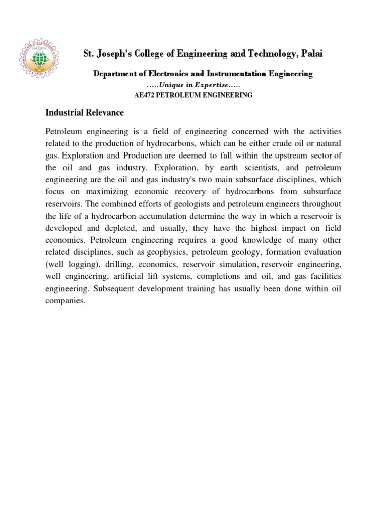 St. Joseph's College of Engineering and Technology, Palai | PDF