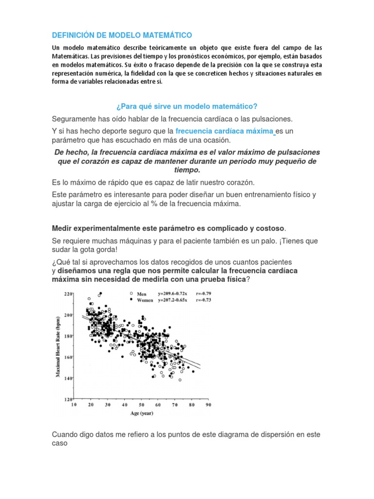 Definición y Propósito de Modelos Matemáticos | PDF | Validez ...