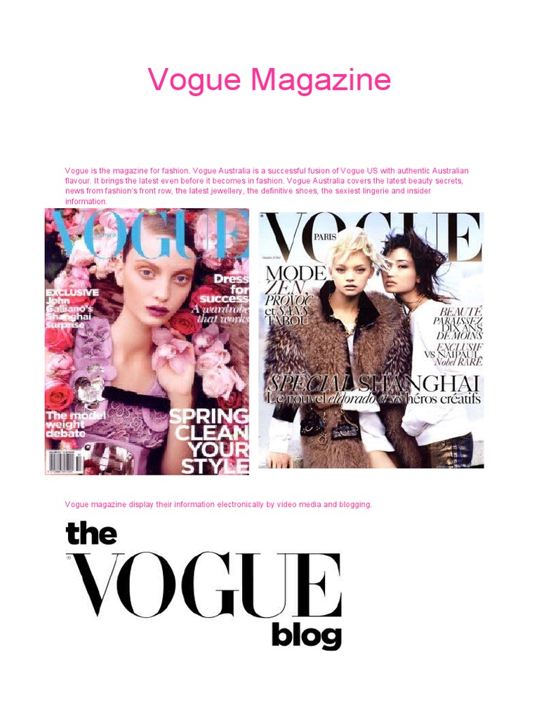 Vogue Magazine | PDF | Lifestyle